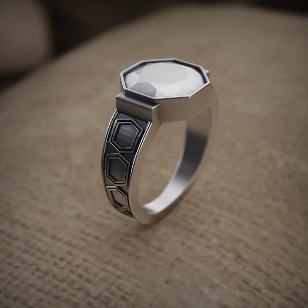925 Silver Dwarf-inspired Ring, Fantasy Handcrafted Accessory, Norse ...