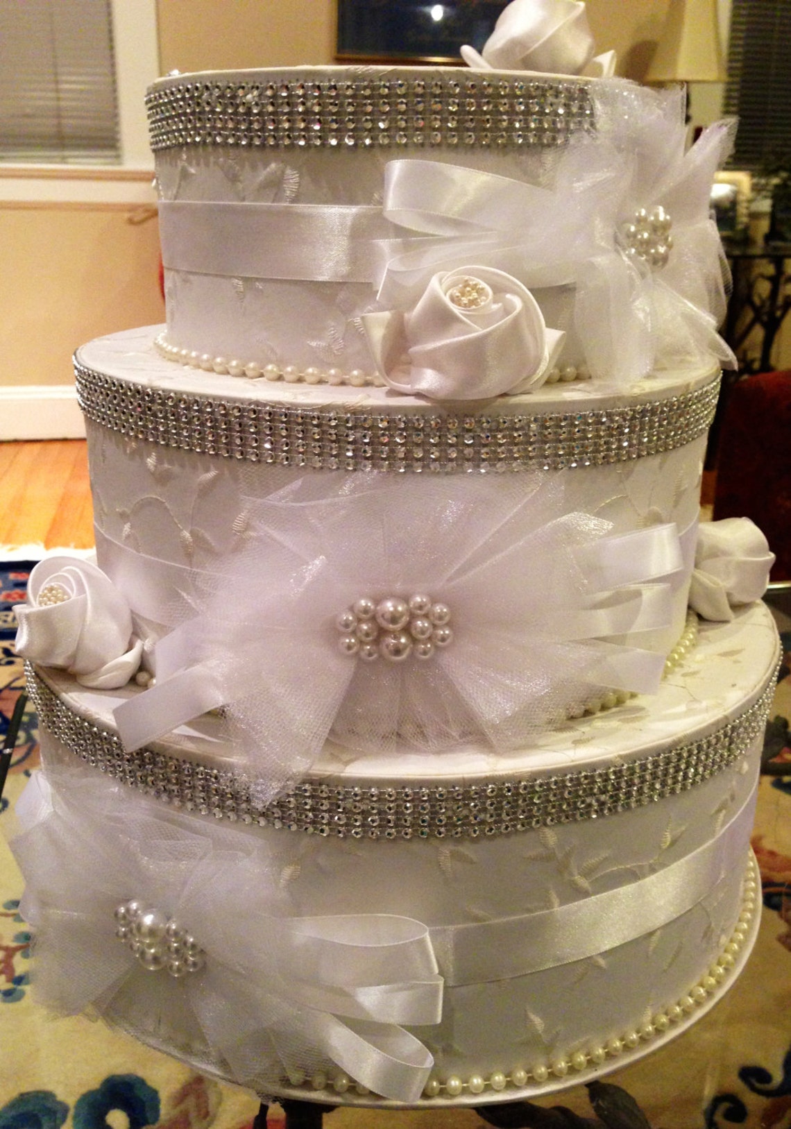 Wedding Card Holder Box Bling Cake Custom Order - Etsy