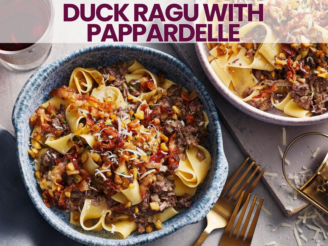 Duck Ragu With Pappardelle Recipe for Tonight at Home Cooked Italian ...