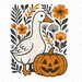 Goose Halloween Fall Png, Spooky Goose Halloween Png, Boo Ghost Goose ...