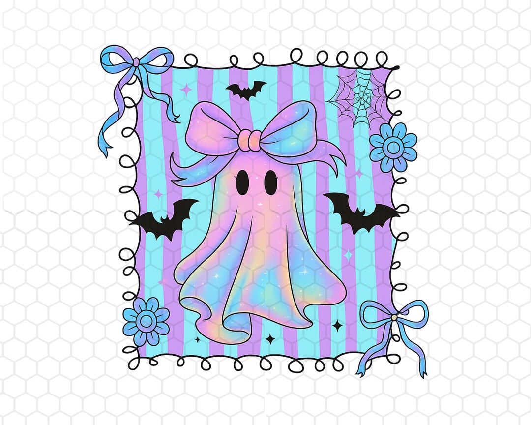 Preppy Ghost Png, Cute Ghost Png, Halloween Png, Halloween Ghost Png ...