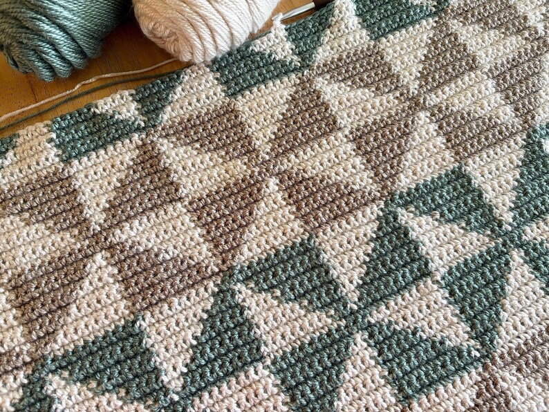Playful Pinwheels Crochet Baby Blanket PATTERN (english Only)© - Etsy