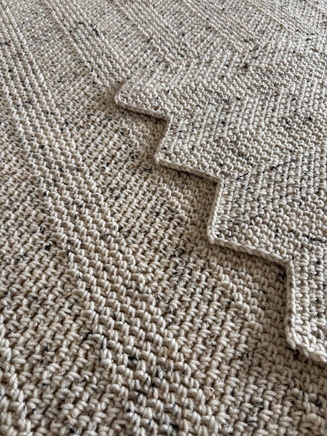 Picket Fence Moss Stitch Chevron Crochet Throw PATTERN (english Only ...