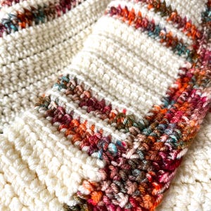 Color Me Cozy Crochet Throw PATTERN, Autumn and Christmas Colorways ...