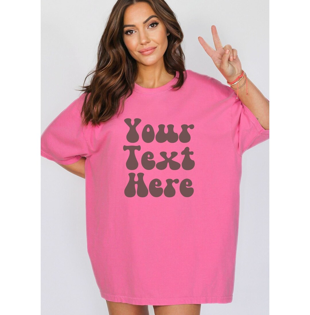 CUSTOM TEXT SHIRT, Personalized T Shirt - Etsy