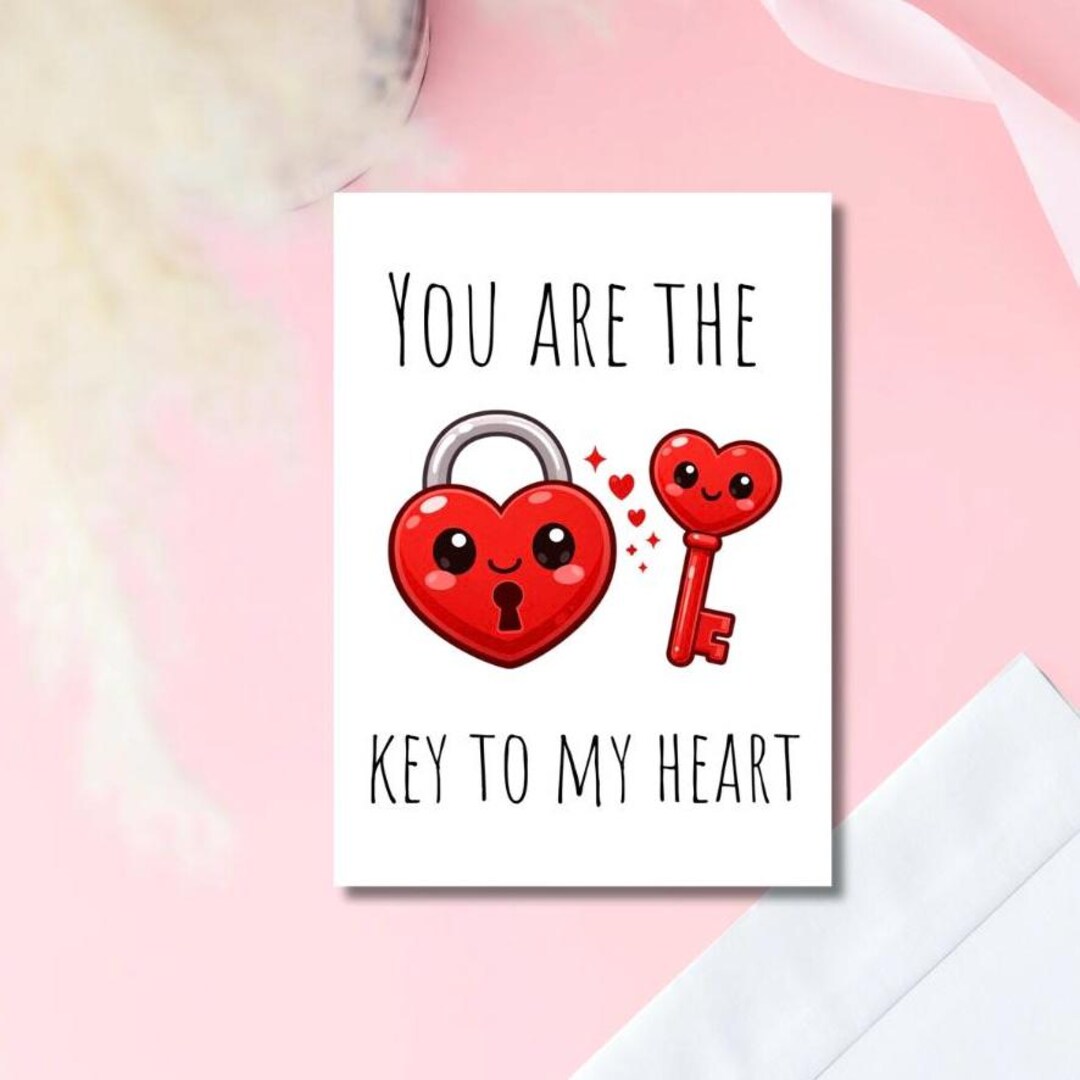 Valentine’s Day Card for Incarcerated Husband | You Are the Key to My ...
