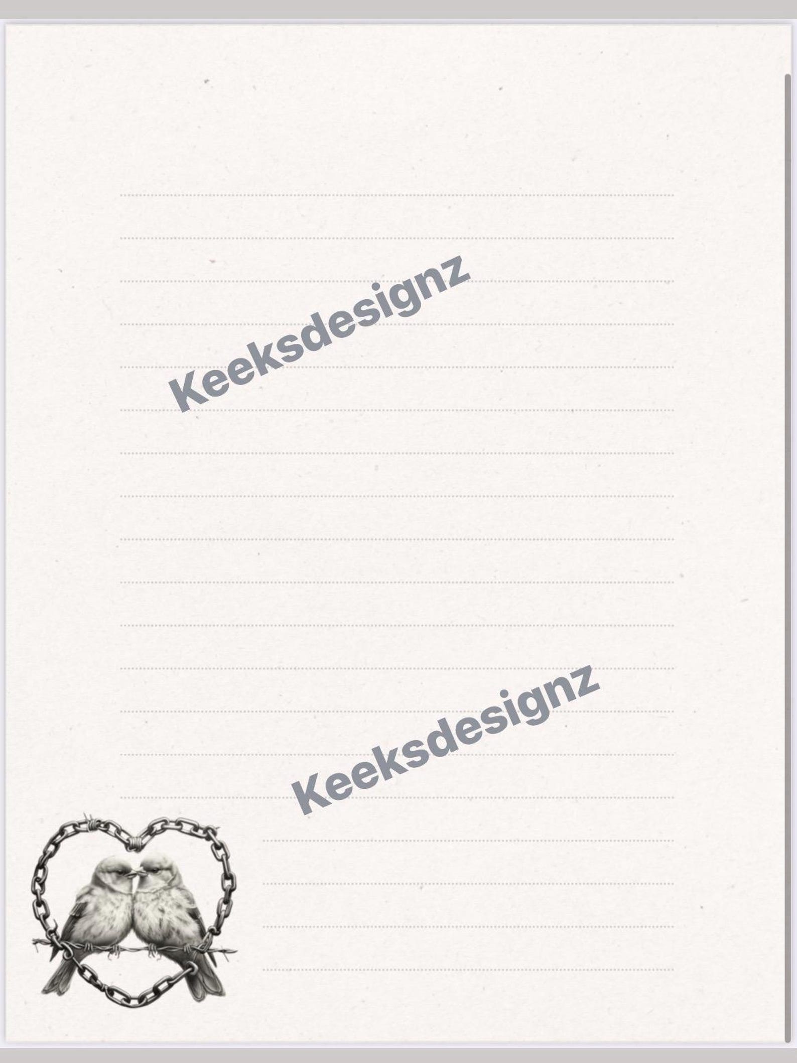 Printable Prison Stationery PDF - Inmate Letter Paper, Jail Mail Pen ...