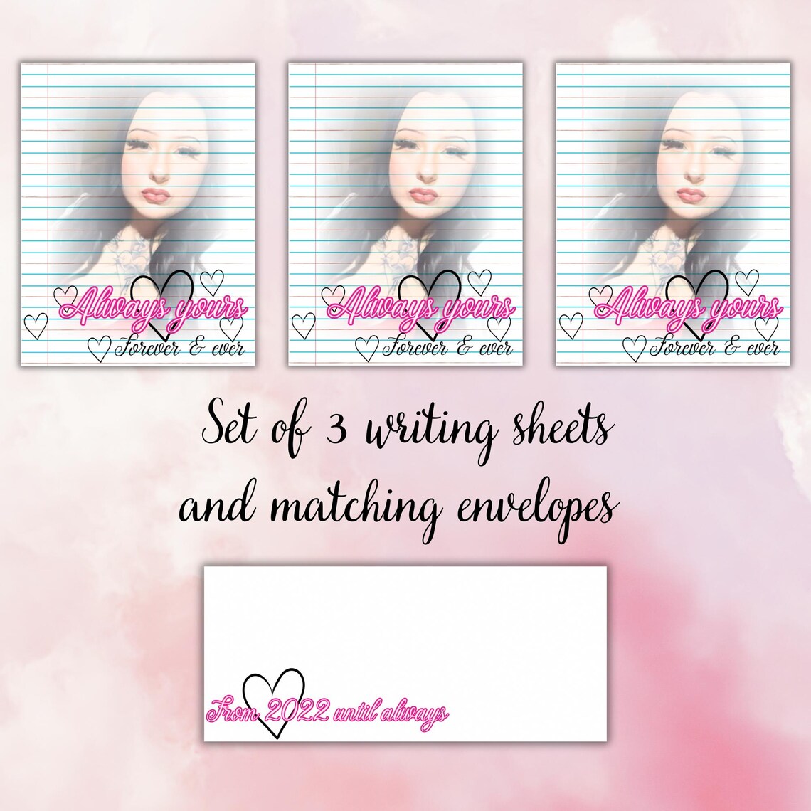 Custom Prison Wife Valentine’s Stationery Set | Personalized Inmate ...