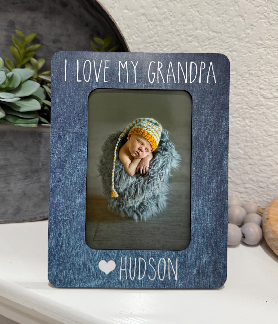 Personalized Grandpa Picture Frame: Custom Father's Day Gift for ...