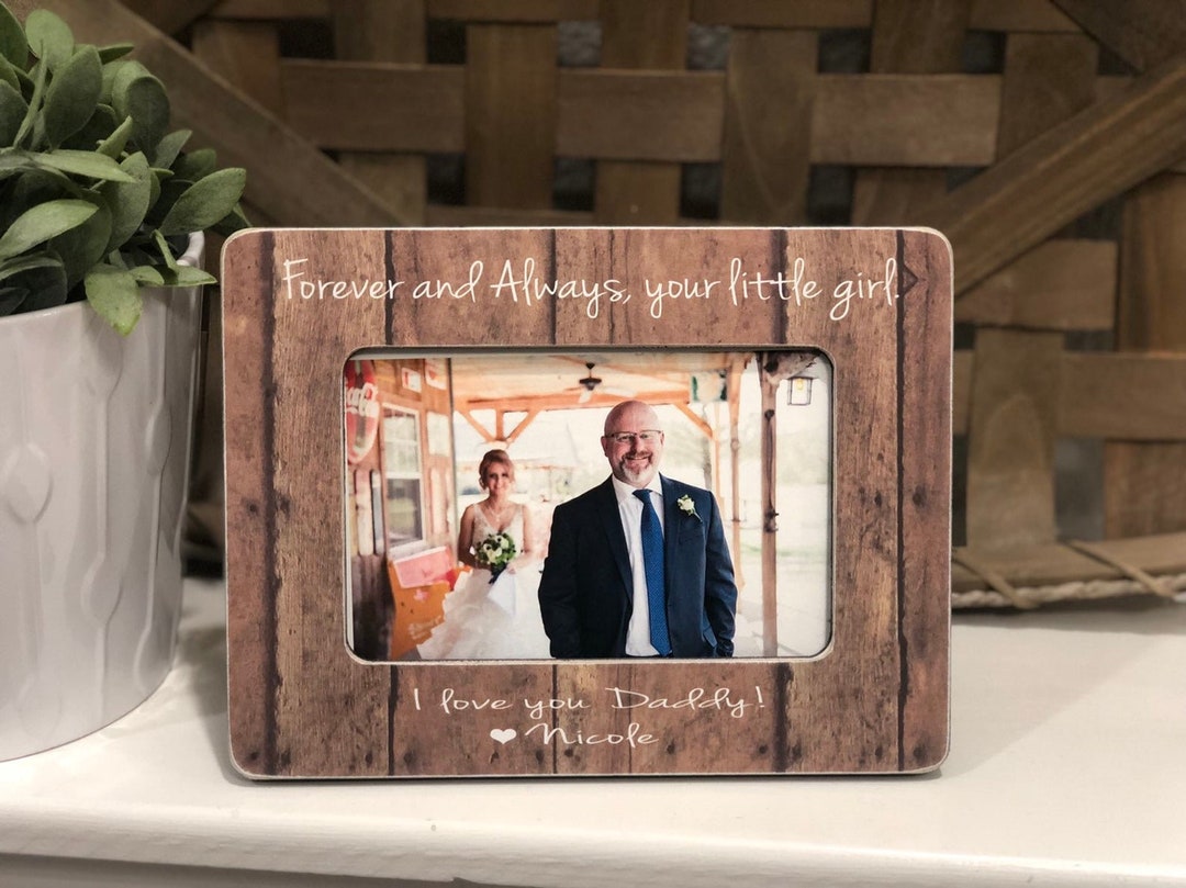 Father of the Bride Picture Frame Wedding Gift for Dad Personalized ...