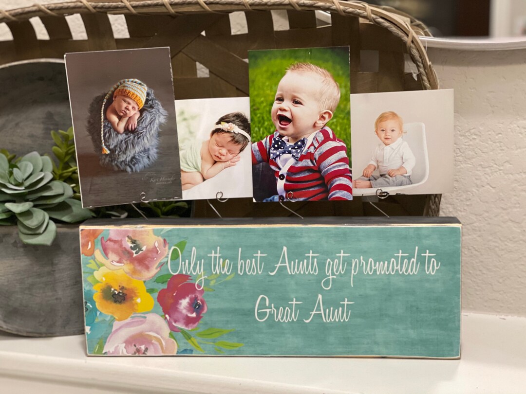 Great Aunt Frame Gift Personalized Picture Frame Board Aunt Uncle Gift ...