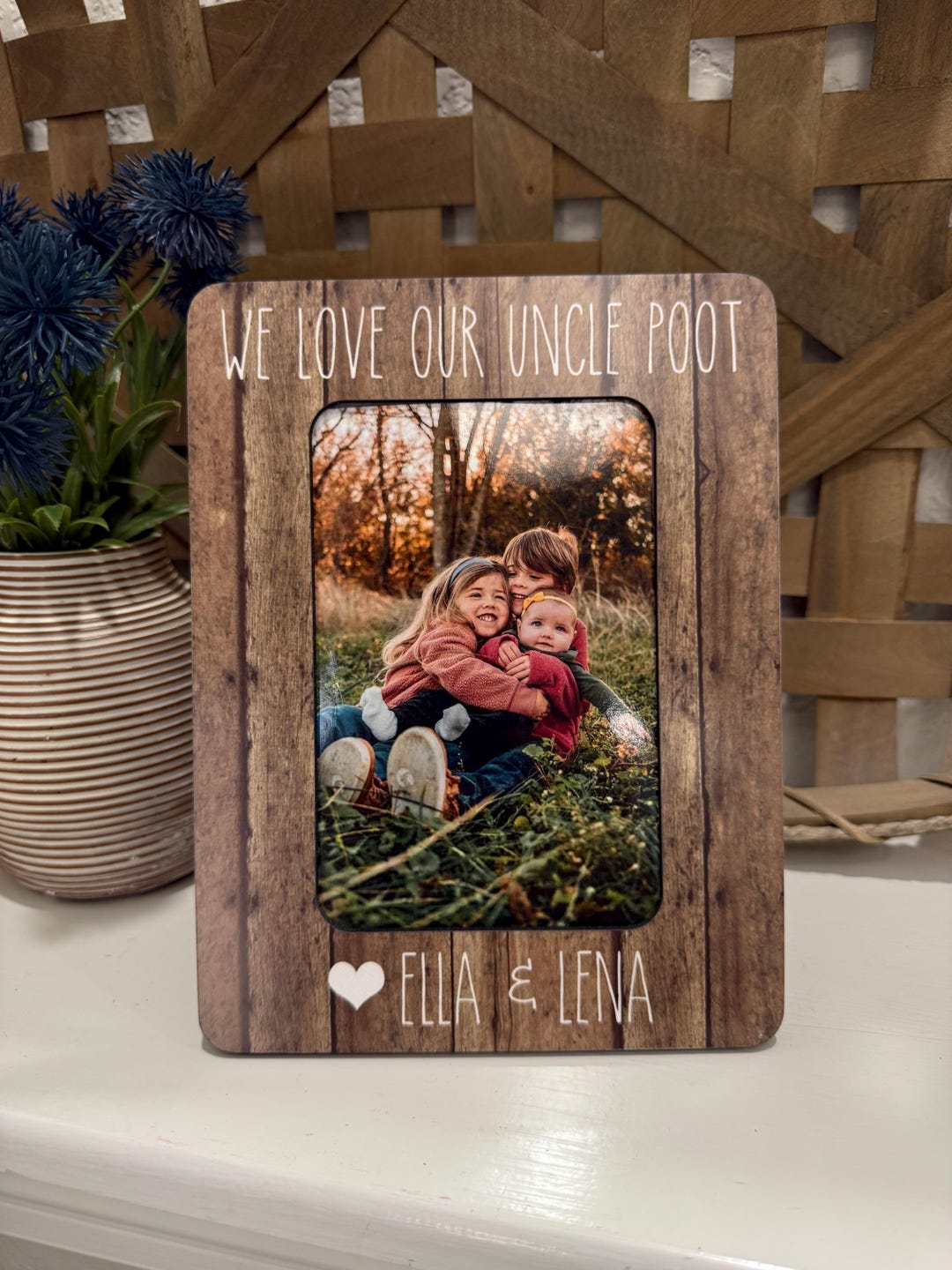 Personalized Uncle Picture Frame: Gift From Nieces and Nephews - Etsy