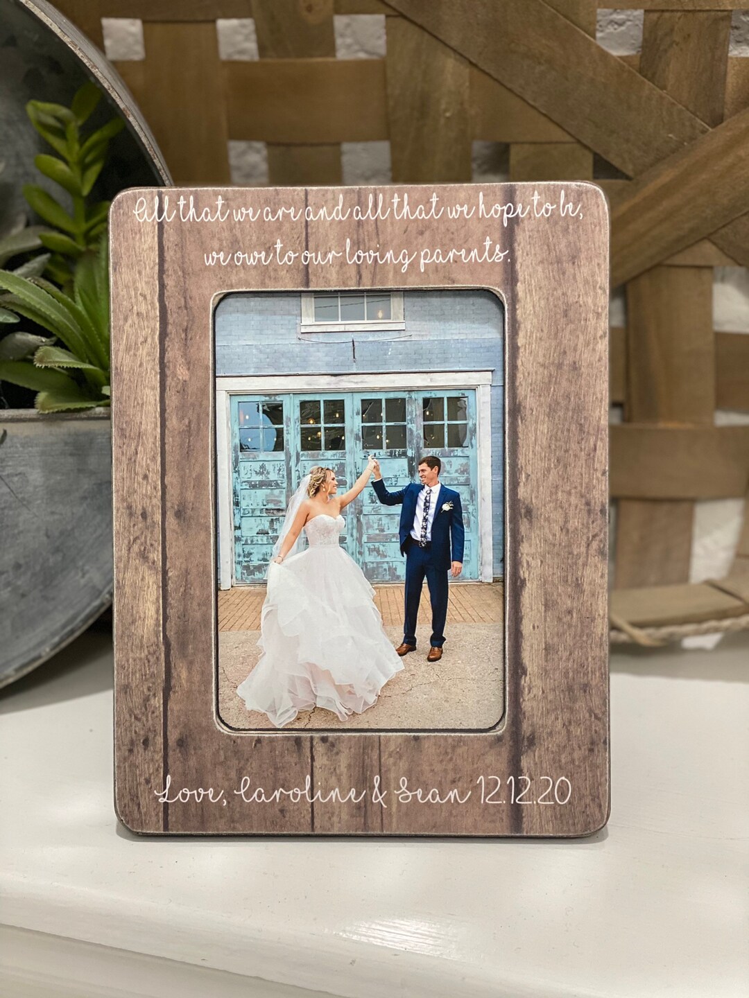 Personalized Wedding Photo Frame: Mother of the Bride Gift (4x6) - Etsy