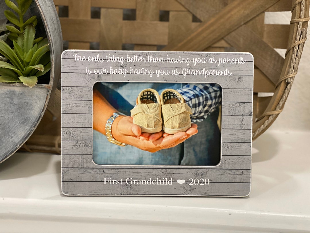 New Grandparent Gift First Grandchild Grandparent Picture Frame ...