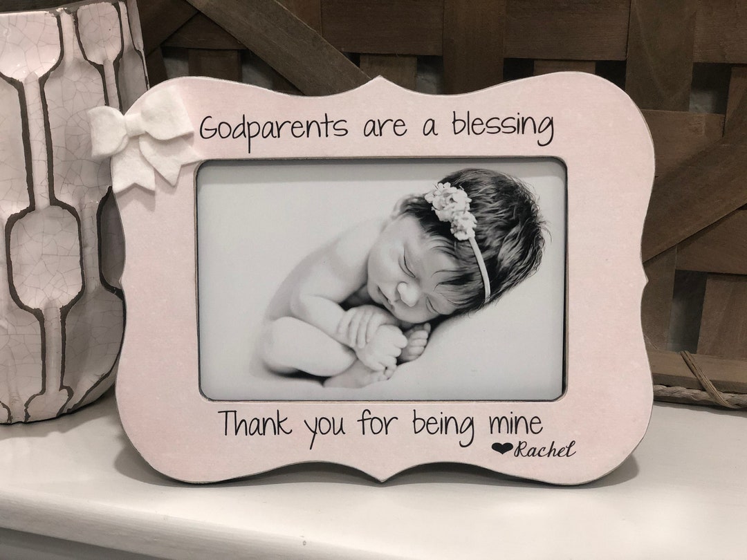 Personalized Godparent Picture Frame: Godchild Gift, 4x6 Photo - Etsy
