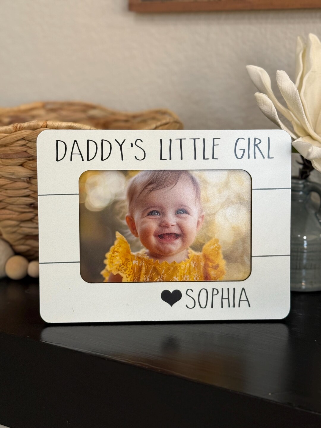Daddy’s Little Girl Picture Frame – First Father’s Day Gift, Birthday ...