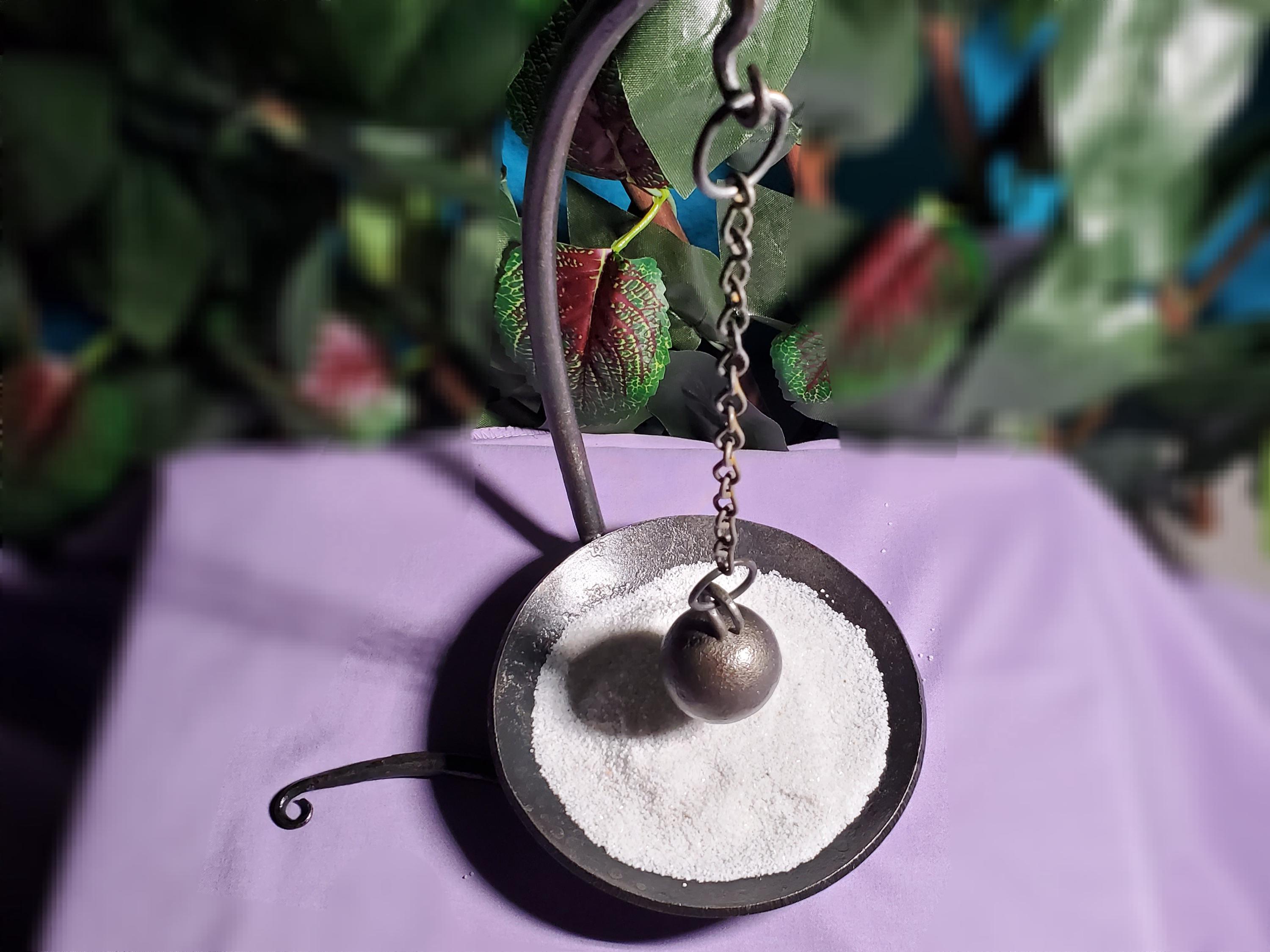Pendulum • Wrought Iron • Folk Art • Antique • Ball and Chain • Unique ...