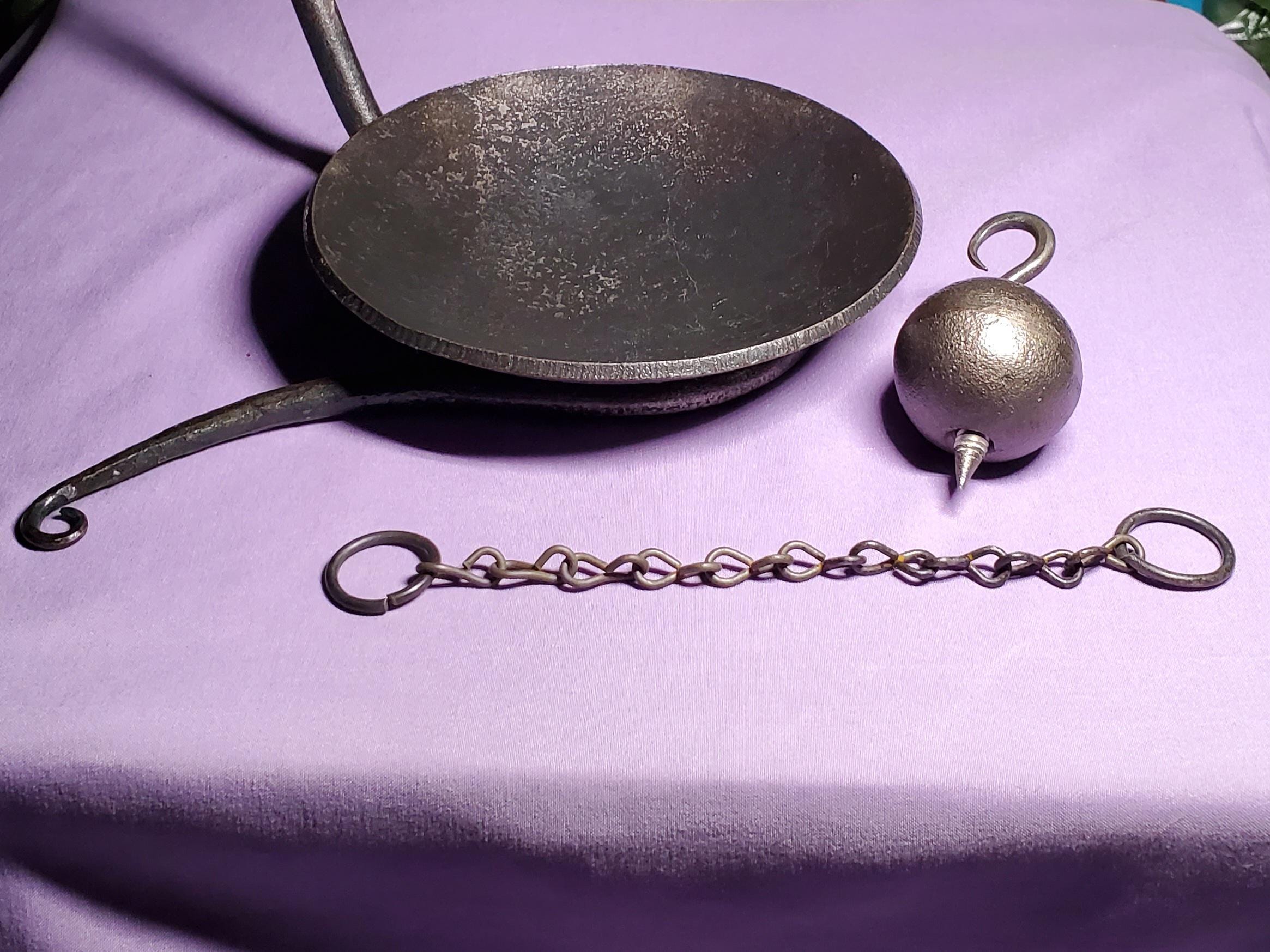 Pendulum • Wrought Iron • Folk Art • Antique • Ball and Chain • Unique ...