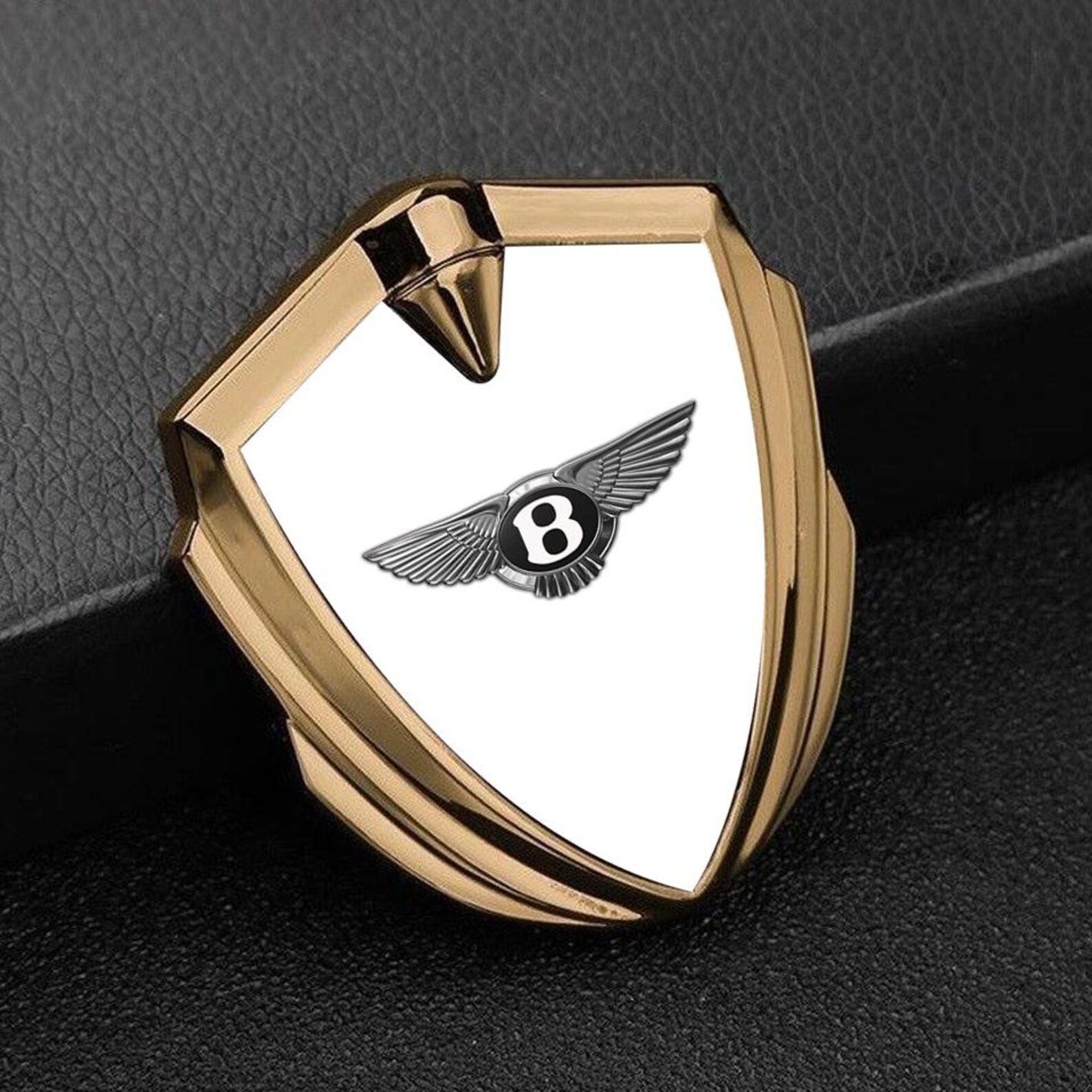 BENTLEY Metal Emblem Shield: Epoxy Resin Decal Sticker - Etsy