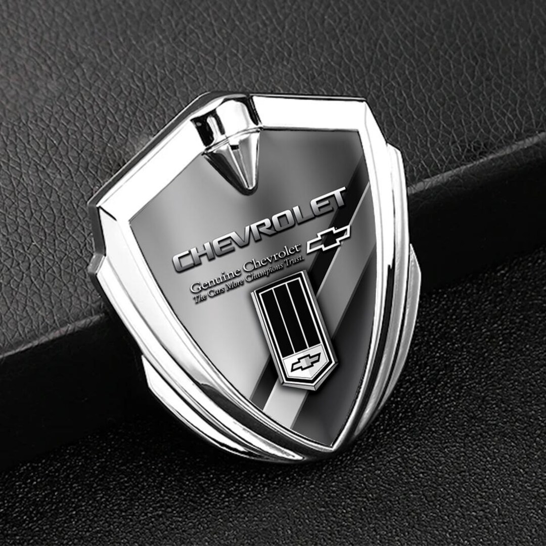 Chevrolet Metal Emblem Shield - Custom Epoxy Resin Decal - Etsy