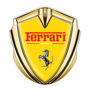 Ferrari Metal Emblem Shield, Epoxy Resin Decal Sticker - Etsy