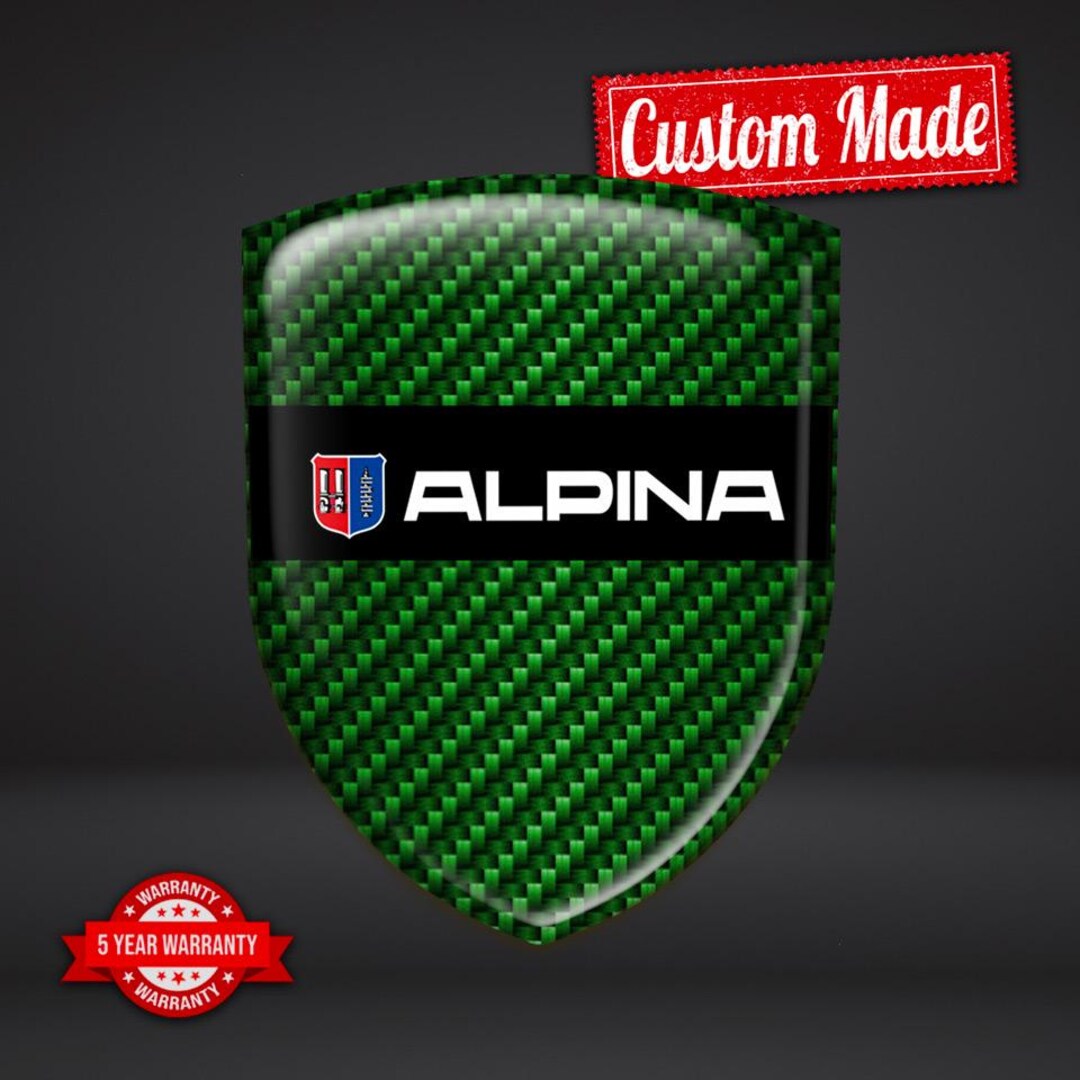 ALPINA Emblem Shield, 3D Epoxy Resin Car Decal - Etsy