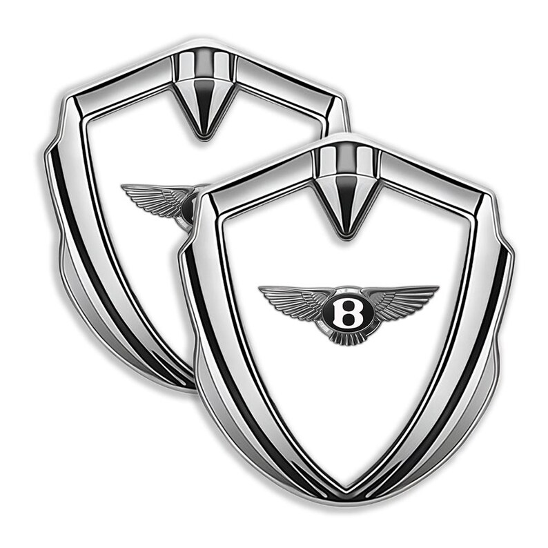BENTLEY Metal Emblem Shield: Epoxy Resin Decal Sticker - Etsy