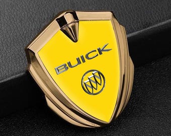 BUICK Metal Emblem Shield Epoxy Resin Custom Accessory Front Rear ...
