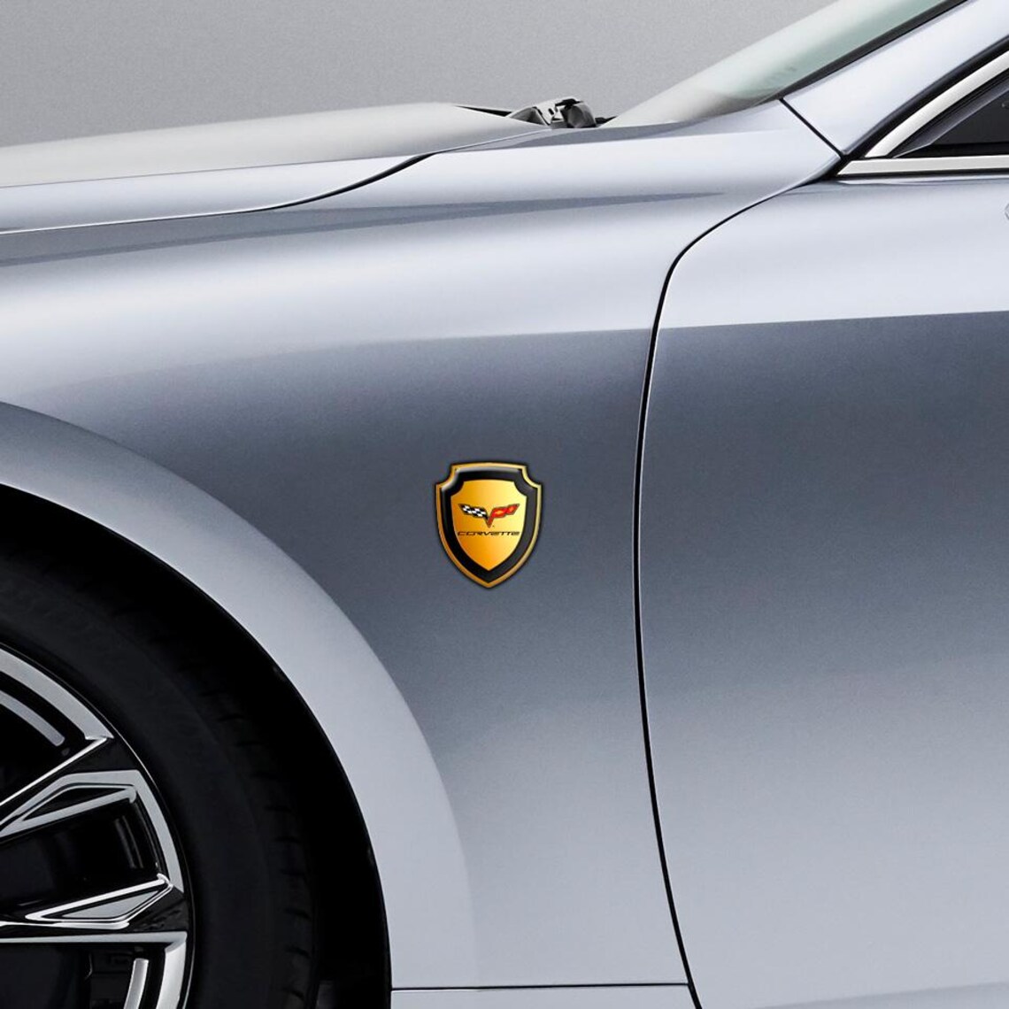 Corvette Epoxy Emblem, Self Adhesive Silicone Shield, Auto Tuning ...