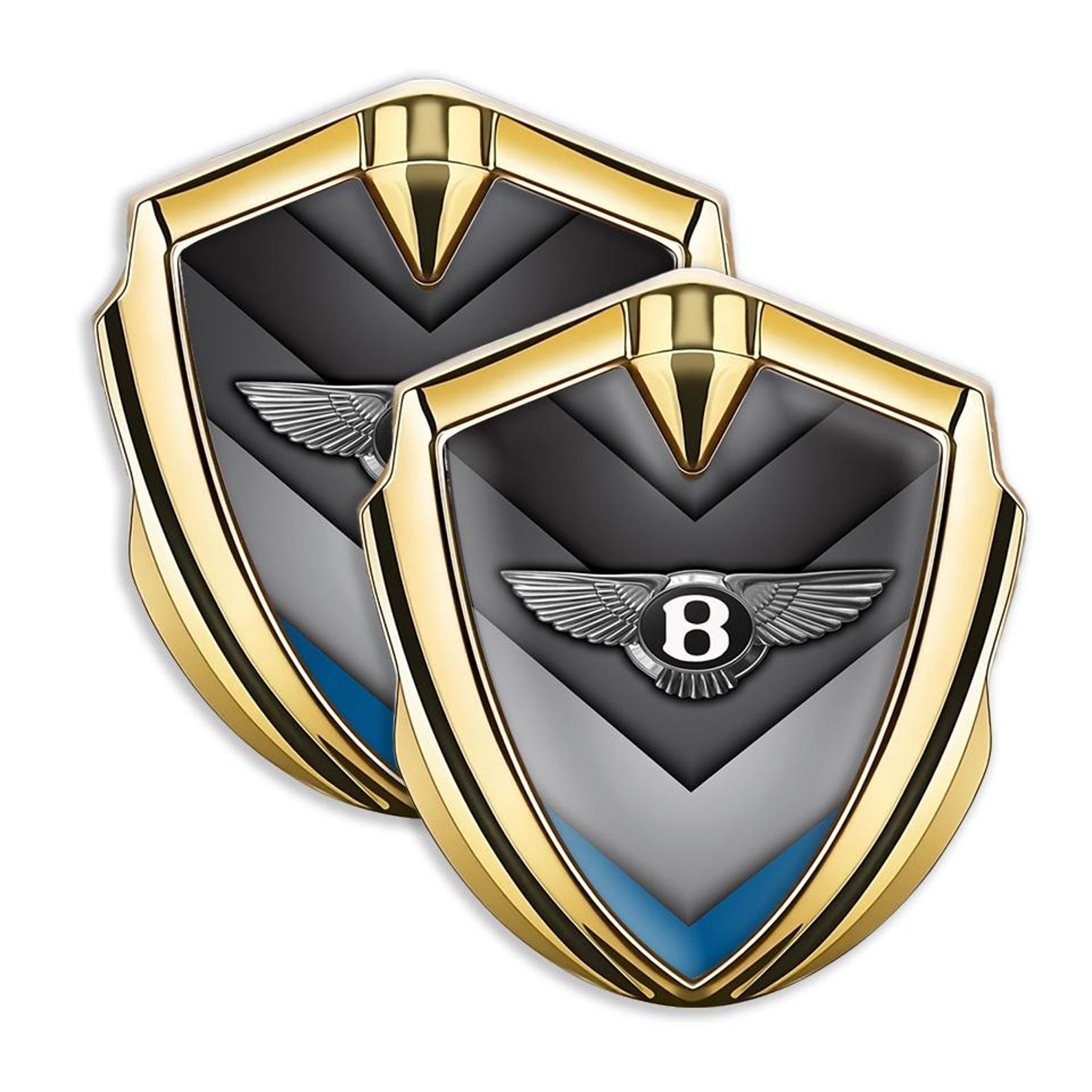 Bentley Metal Emblem Shield, Epoxy Resin Car Decal - Etsy