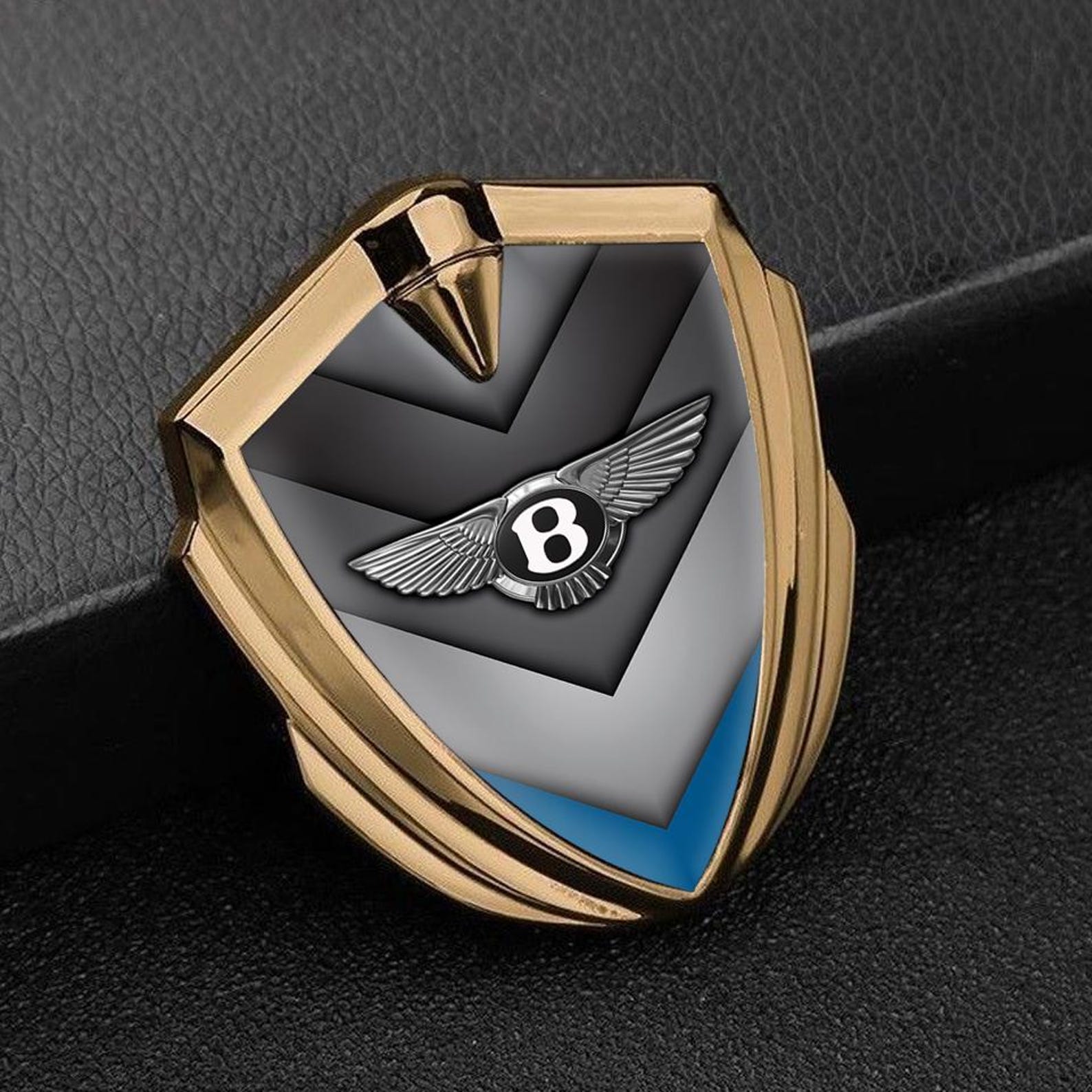 Bentley Metal Emblem Shield, Epoxy Resin Car Decal - Etsy