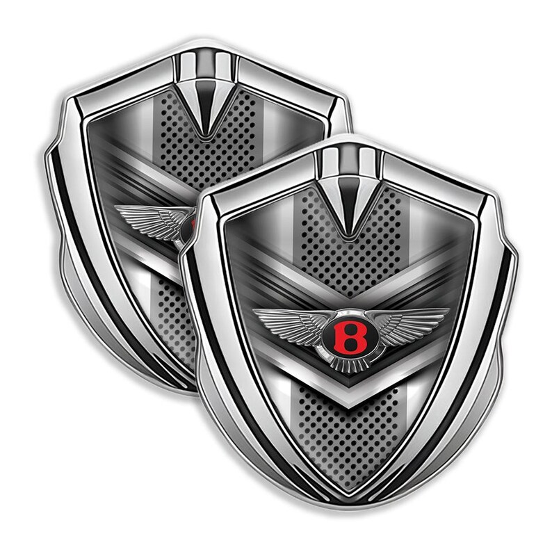 Bentley Metal Emblem Shield, Epoxy Resin Decal, Car Accessory - Etsy