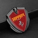 Ferrari Metal Emblem Shield, Epoxy Resin Decal, Car Accessory - Etsy