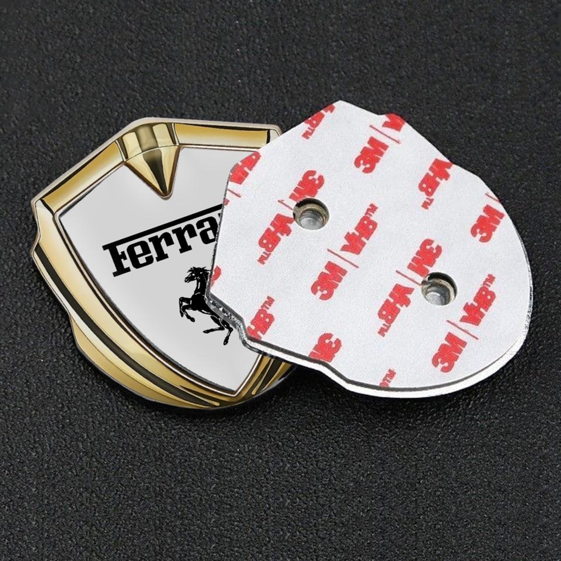 Ferrari Emblem Shield, Metal Epoxy Resin Decal - Etsy
