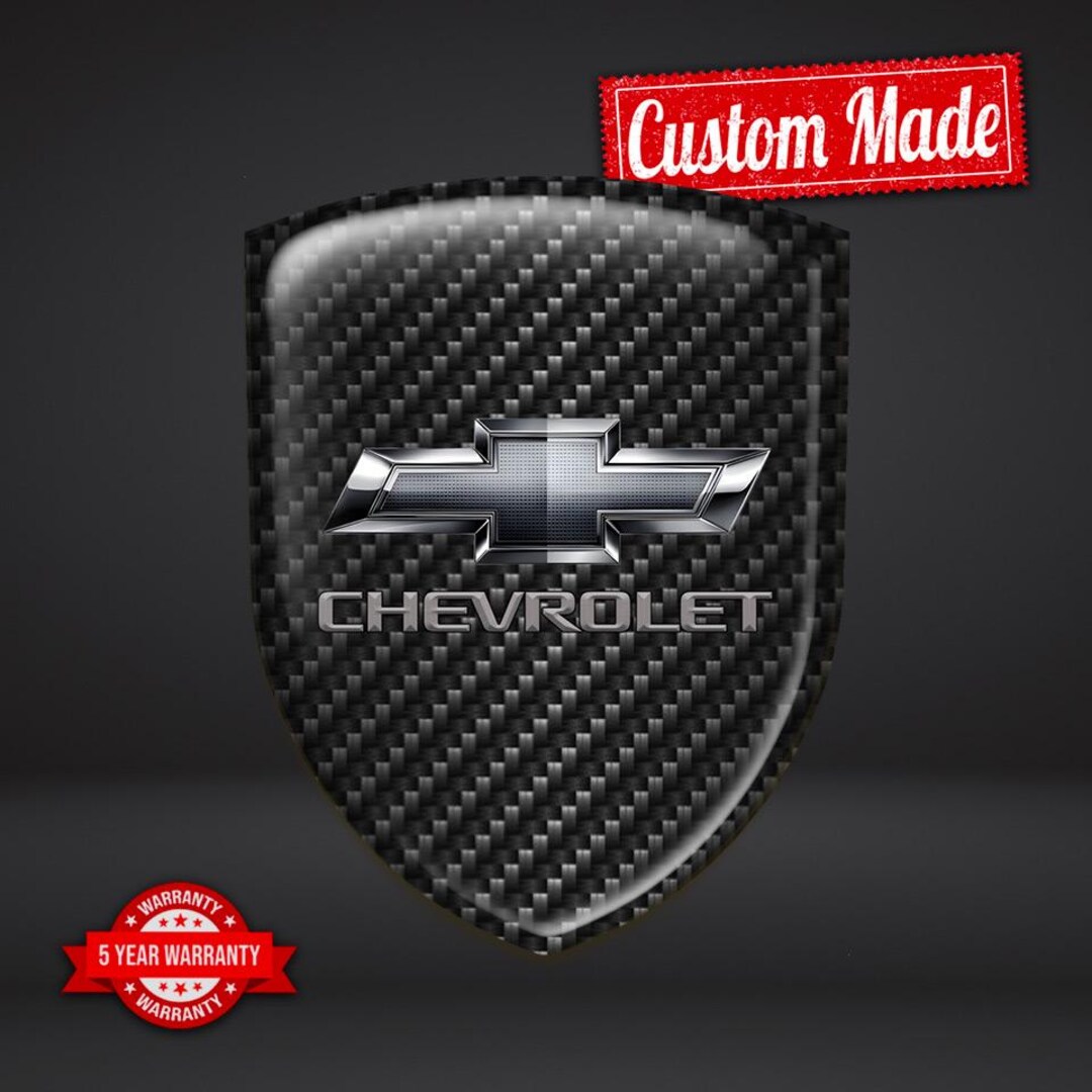 Chevrolet Emblem, 3D Epoxy Resin Shield, Custom Car Accessory - Etsy