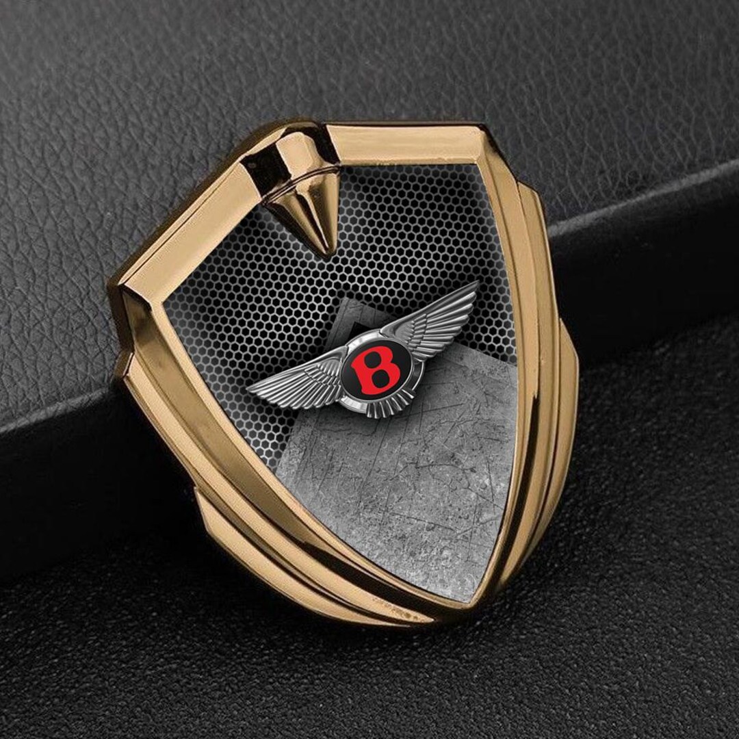 Bentley Metal Emblem Shield, Epoxy Resin Decal, Custom Car Accessory - Etsy