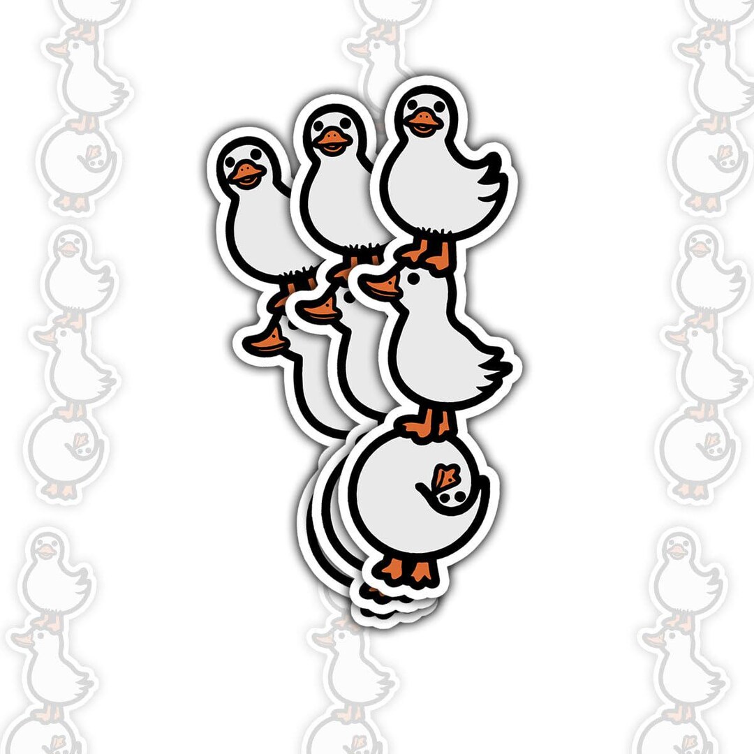 1PCS Silly Goose Sticker, Three Goose Sticker, Certified Silly Goose ...