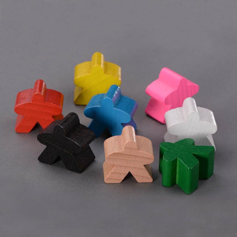 Wooden Meeples, Wooden Tokens for Board Games 100pcs - Etsy