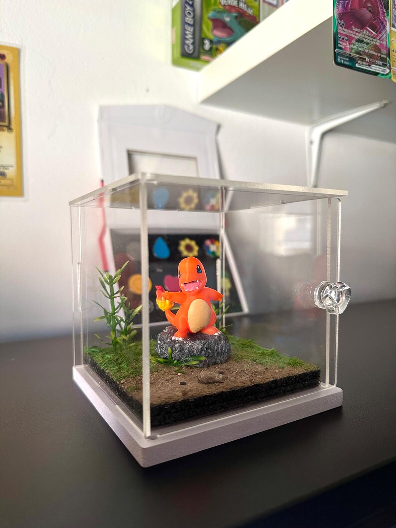 Charmander Diorama, 3D Printed Pokémon Figure, Handmade Pokémon Gift ...