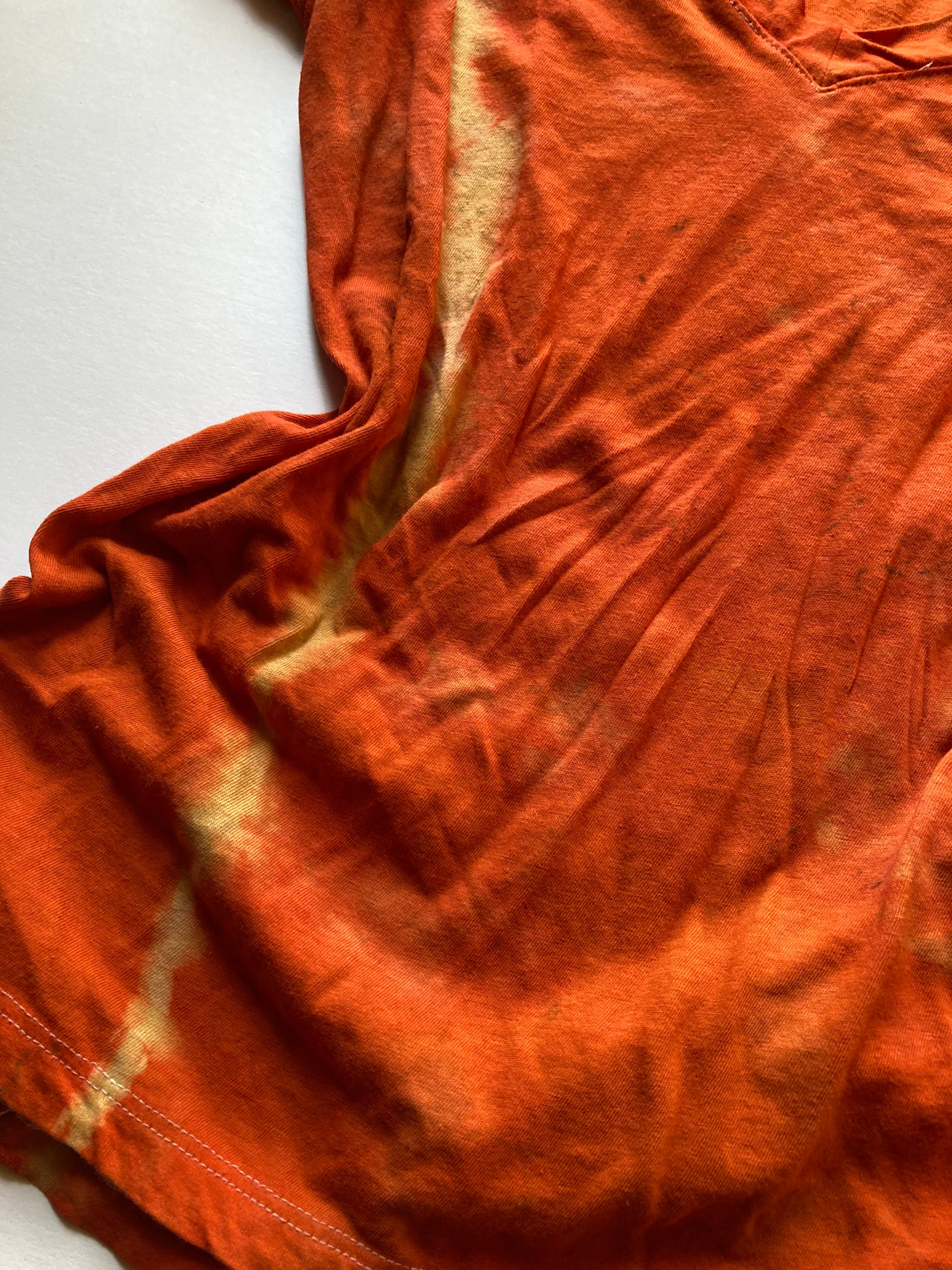1990s Orange Rust Tie Dye Nirvana Tee - Etsy