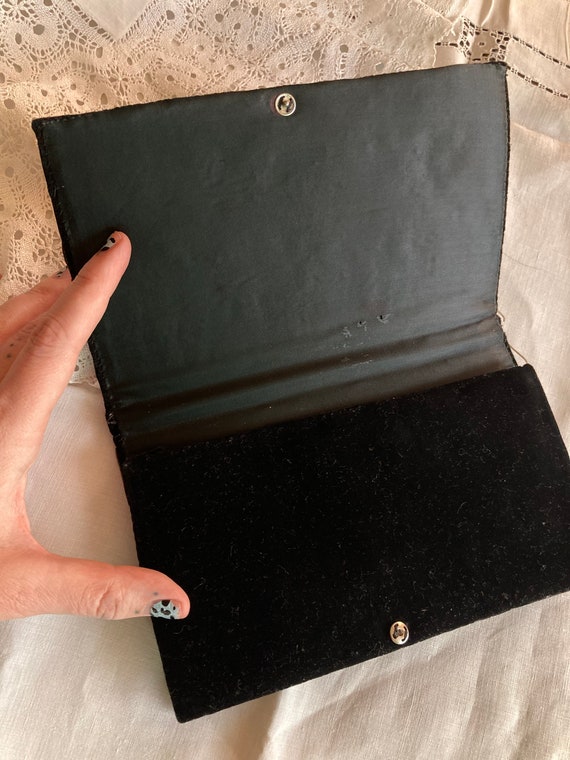 1930s Art Deco Metallic Silver Tinsel Rose Embroidere… - Gem