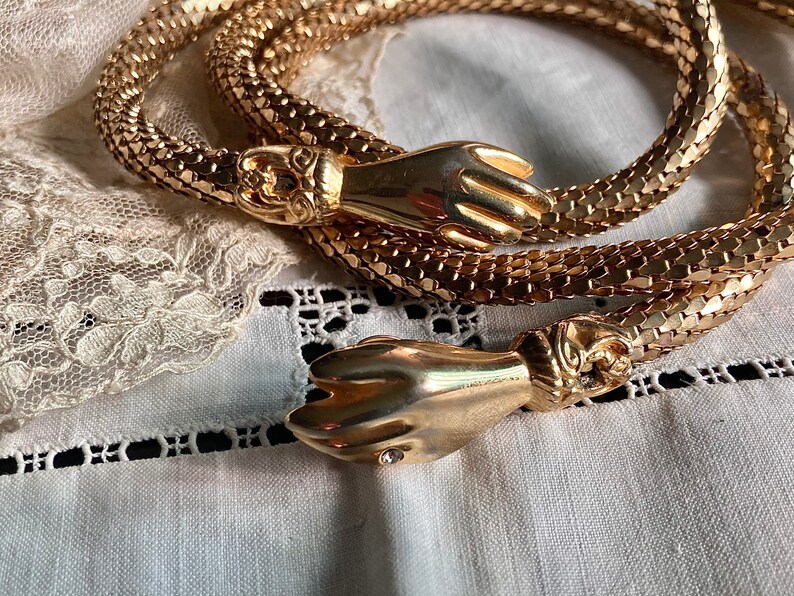 RARE 1900s Victorian DL Auld Non Enameled Gold Snake Mesh - Etsy