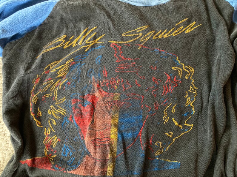 1980s Billy Squier Original 1982 Jersey Color Block Emotions in Motion ...