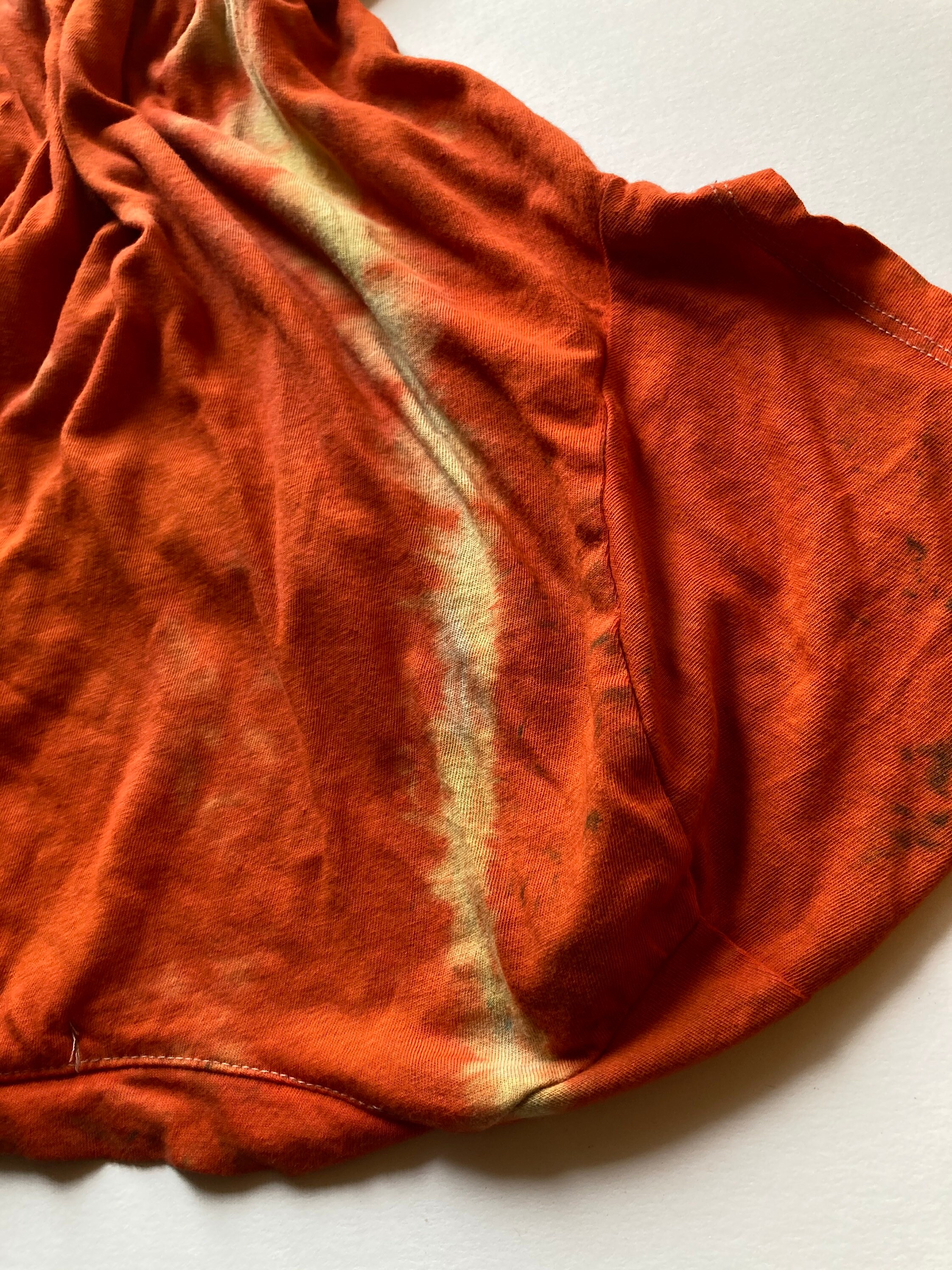 1990s Orange Rust Tie Dye Nirvana Tee - Etsy