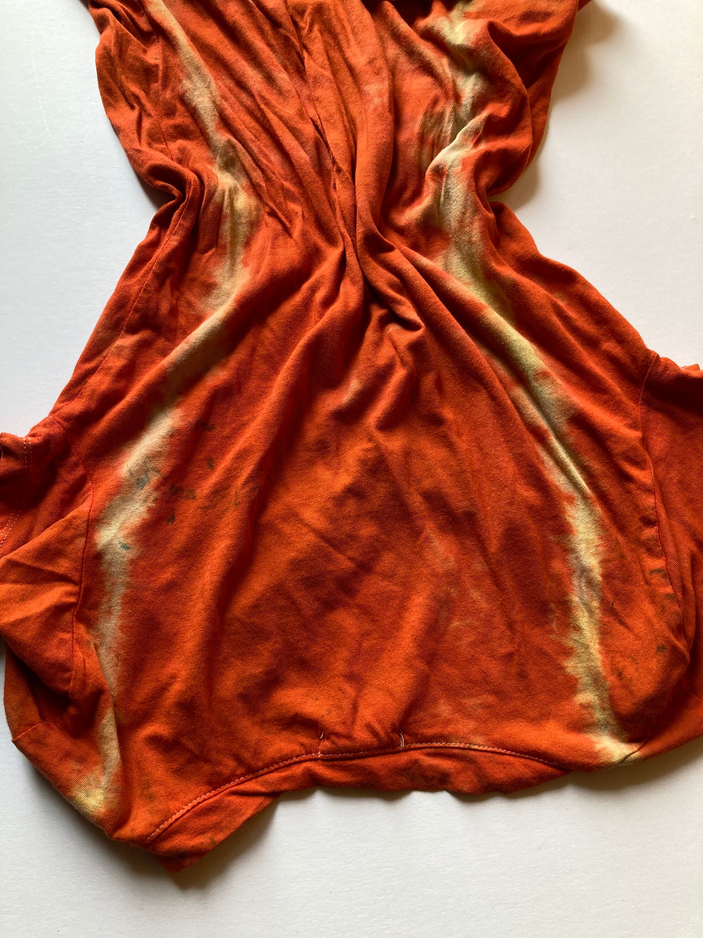 1990s Orange Rust Tie Dye Nirvana Tee - Etsy