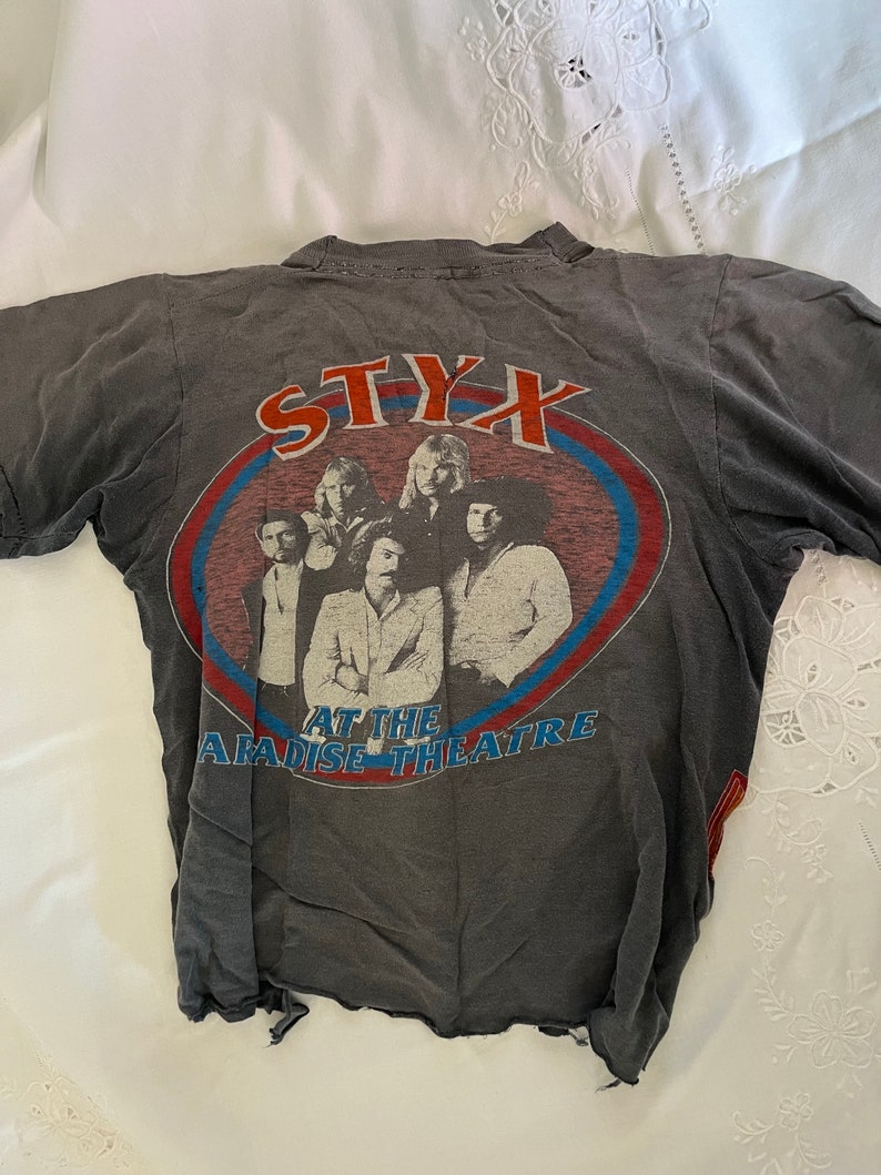 True Vintage 1980s Original Styx Rock Band Paradise Theatre 1981 World ...