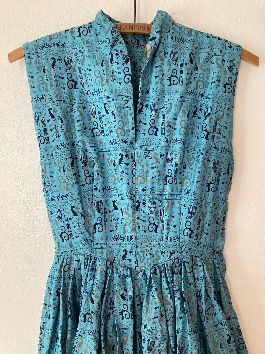 RARE! 1950s Petit Azure Animals Micro Novelty Print Mid Century Modern ...