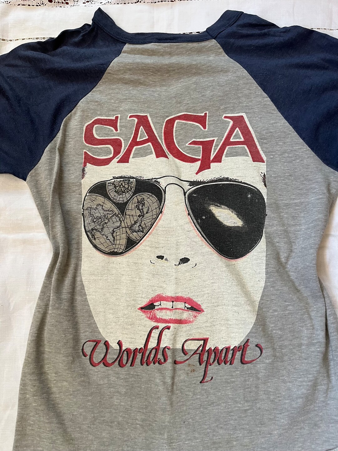 1980s Original 1981 Saga Concert Worlds Apart Tour Pop Rock Canada Band ...