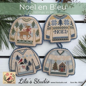 Noel En Bleu (christmas in Blue) Print - Etsy