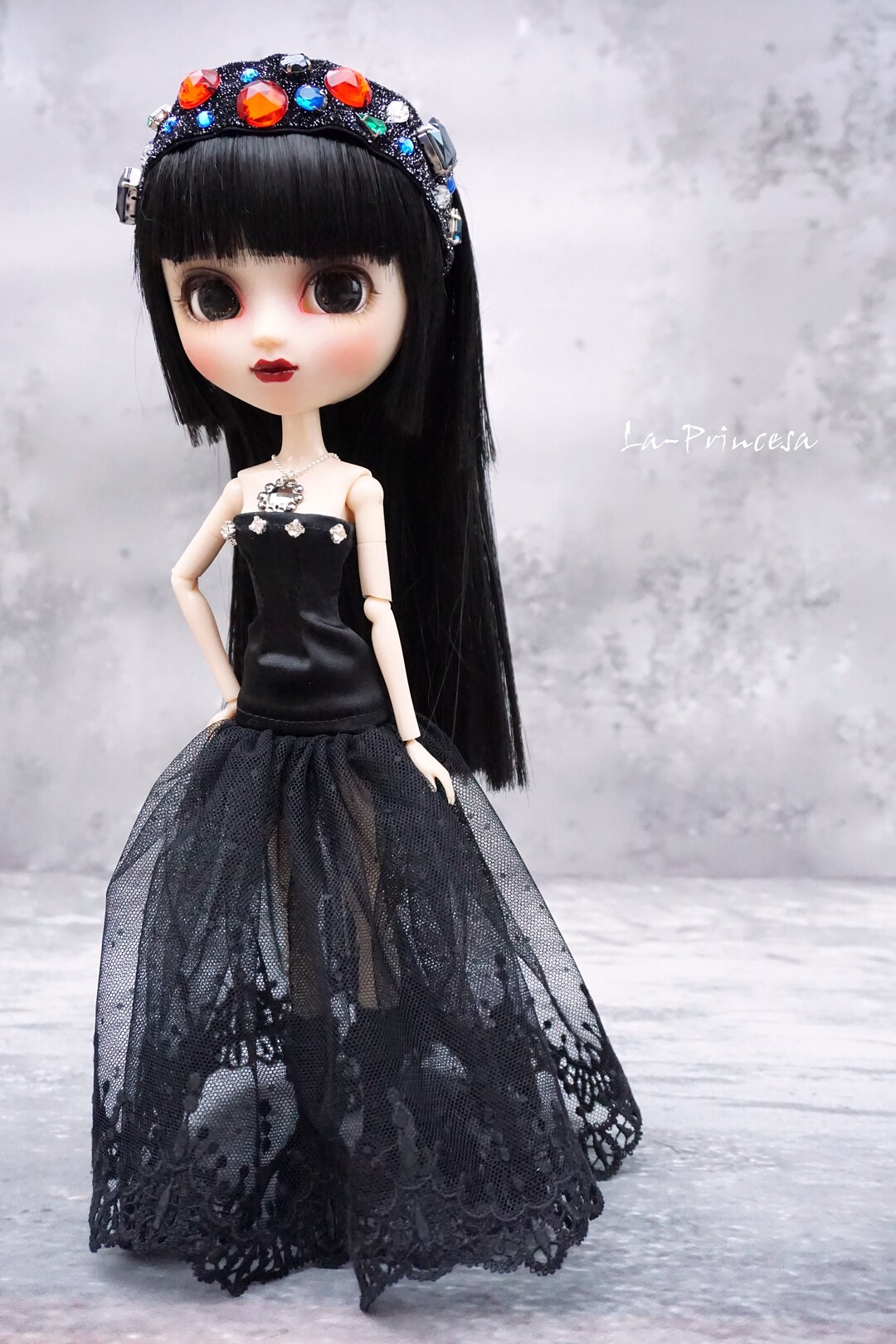 La-princesa Black Mermaid Skirt Outfit for Pullip (no.pullip-273) - Etsy
